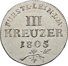 3 Kreuzer of Carl Friedrich Wilhelm - Silver coins | Leiningen