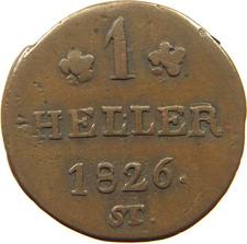 1 halerz Paula Alexandra Leopolda II - Monety miedziane | Lippe