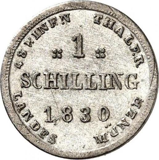 1 Schilling 1830 - Silbermünze Wert - Mecklenburg-Schwerin, Friedrich Franz I