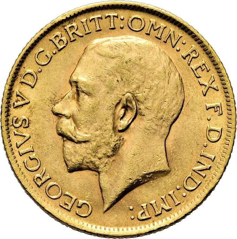 Sovereign 1914 BM - Gold Coin Value - United Kingdom, George V