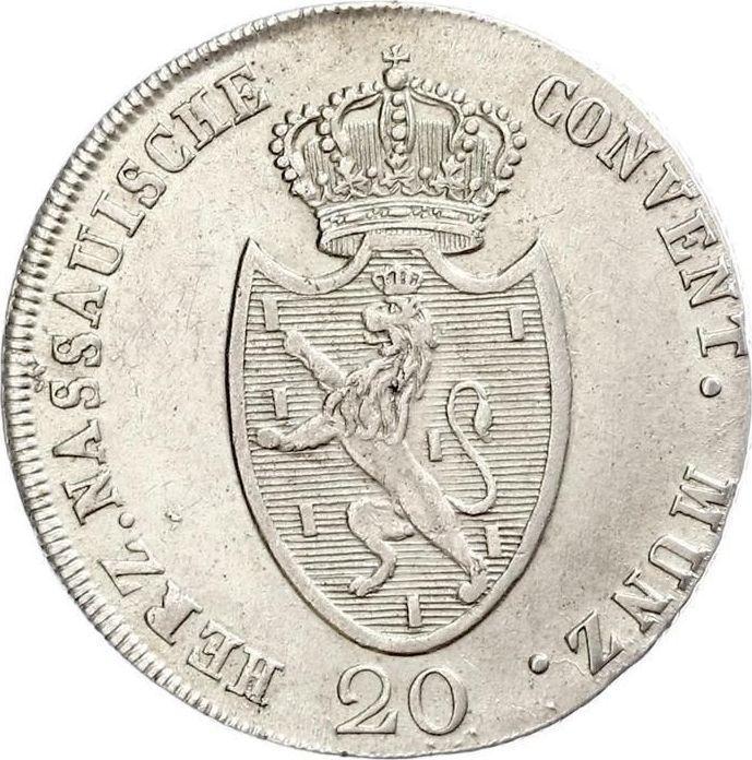 20 Kreuzer 1809 L - Silver Coin Value - Nassau, Frederick Augustus