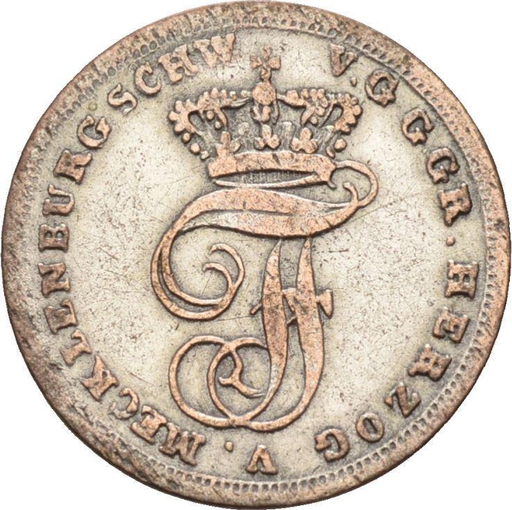 1 Schilling 1835 - Silbermünze Wert - Mecklenburg-Schwerin, Friedrich Franz I